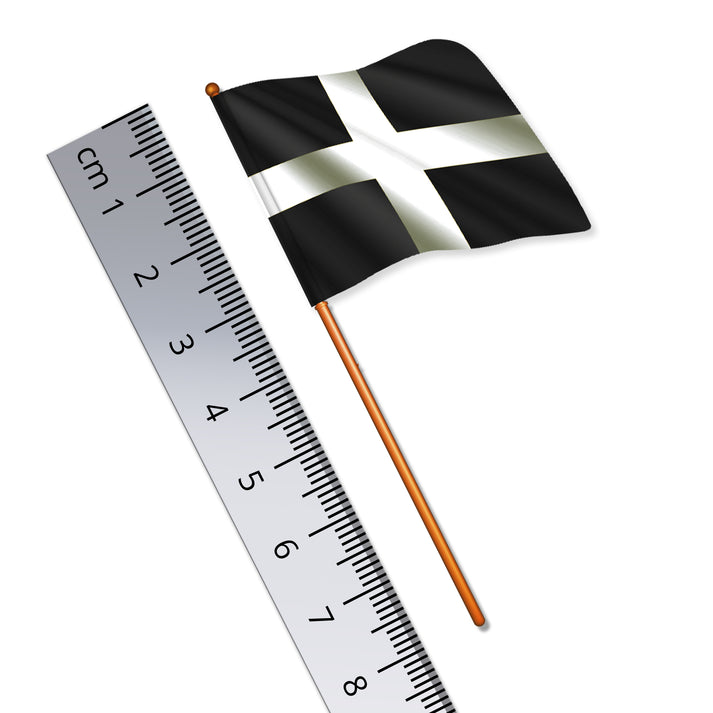 Cornwall Flag, Saint Piran's Flag (1:32 Scale Toy Soldier Flag ...