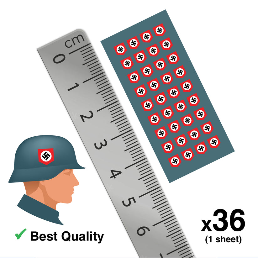 Britains Deetail Repro Sticker Set: German Nazi WW2 Helmet Stickers ...